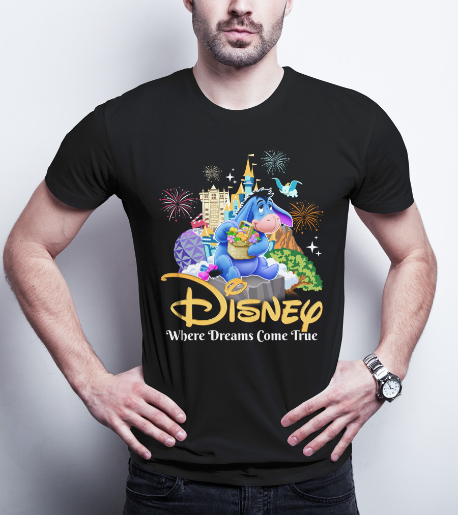 Disney Eeyore Where Dreams Come True Wonderland T-Shirt
