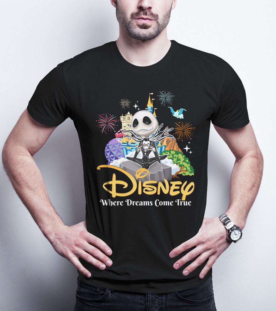 Disney Jack Skellington Where Dreams Come True T-Shirt