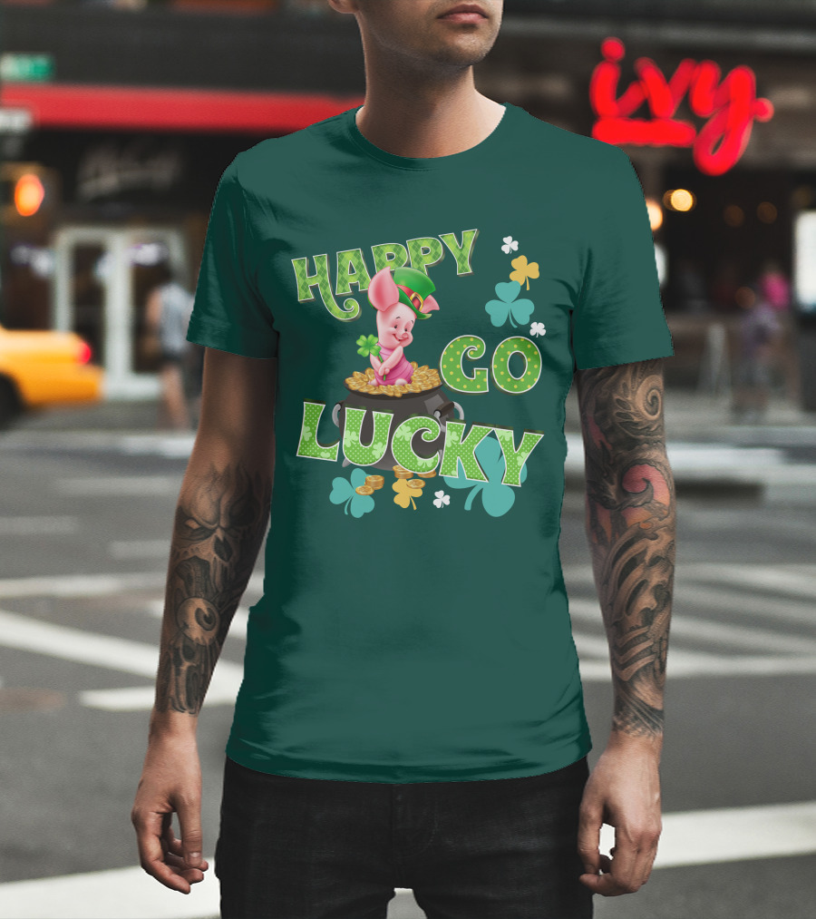 Happy Go Lucky Piglet T-Shirt