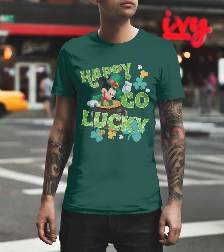 Happy Go Lucky Mickey T-Shirt