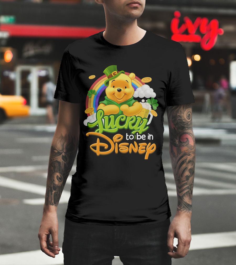Lucky To Be In Disney Pooh T-Shirt