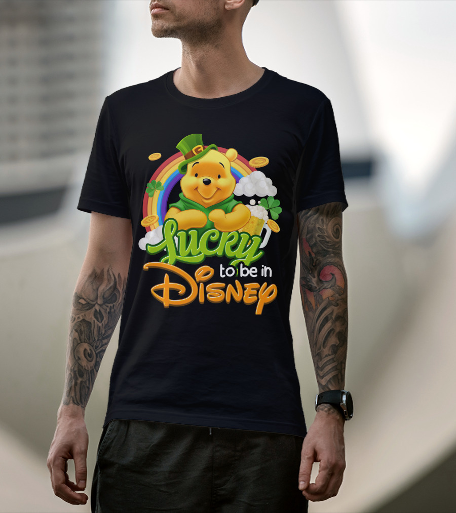 Lucky To Be In Disney Pooh T-Shirt