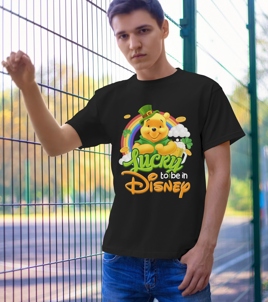 Lucky To Be In Disney Pooh T-Shirt