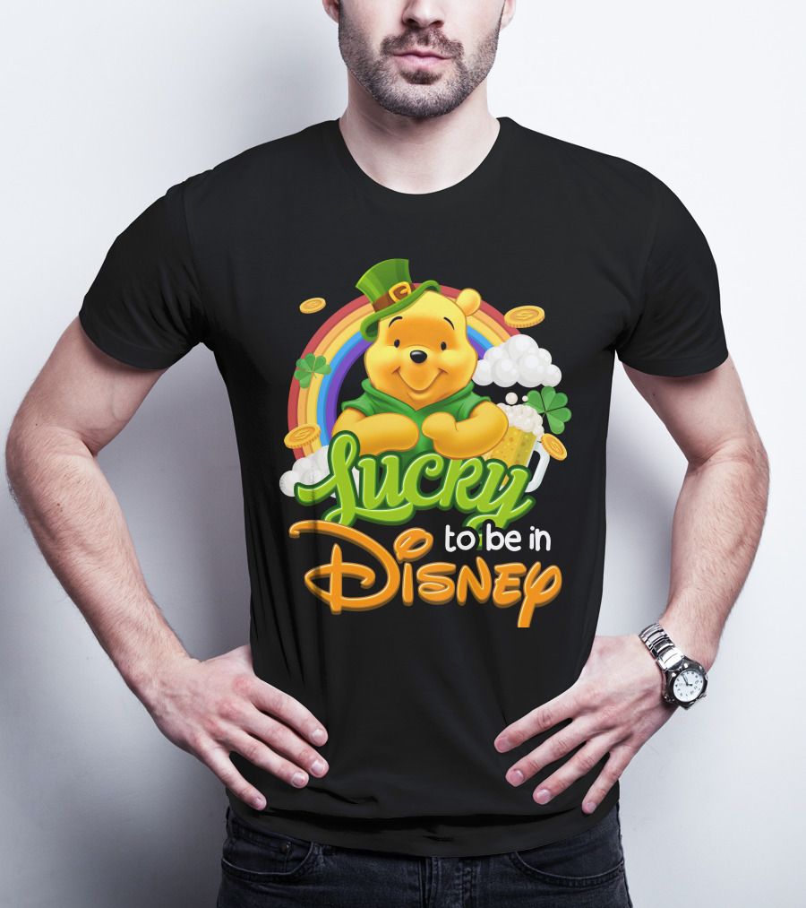 Lucky To Be In Disney Pooh T-Shirt