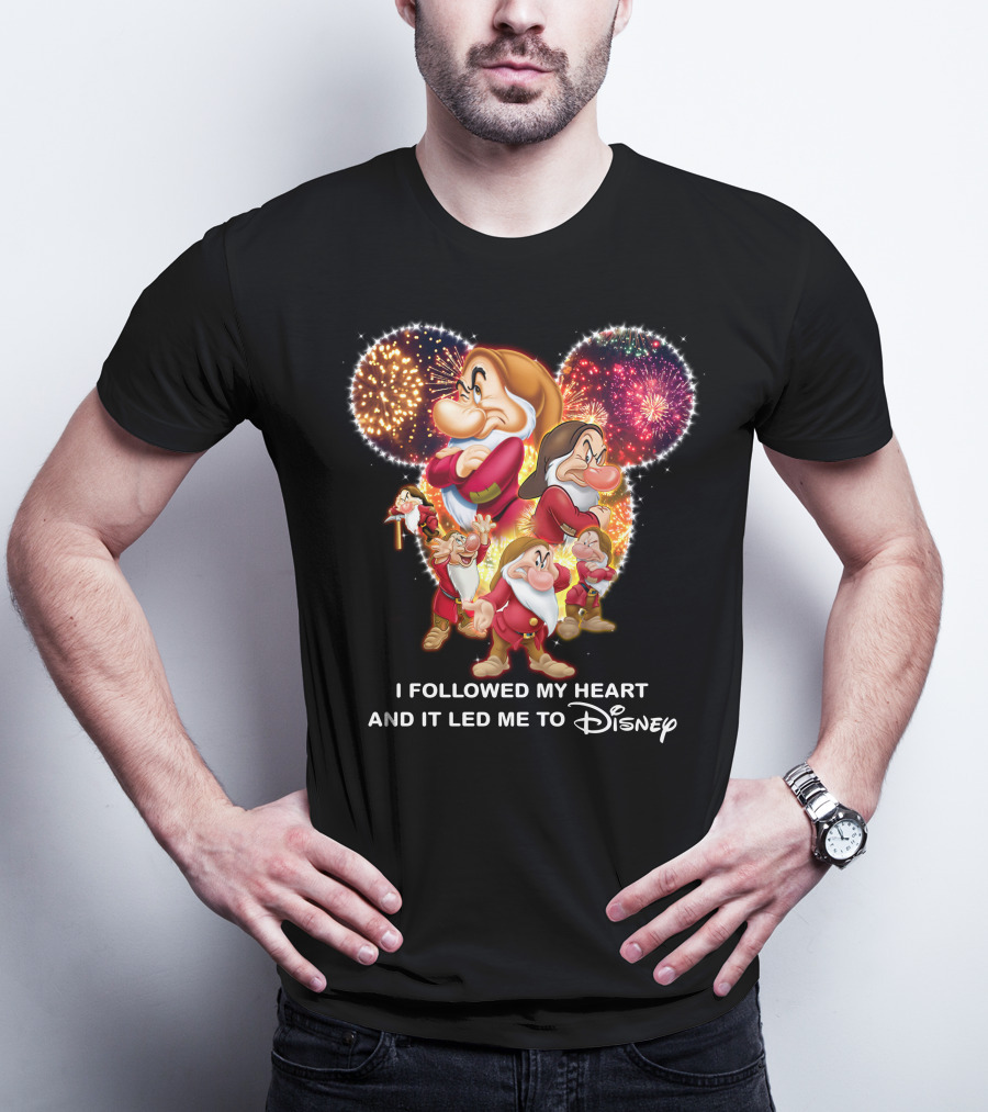Grumpy I Followed My Heart And It Led Me To Disney Fireworks T-Shirt