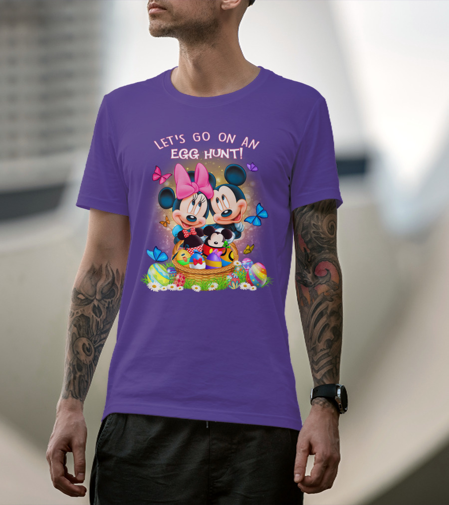 Let's Go On An Egg Hunt Mickey & Minnie T-Shirt