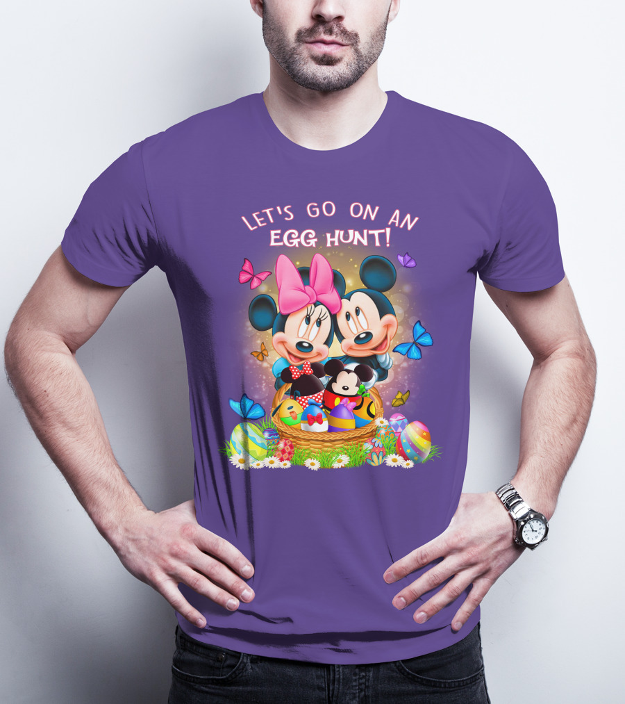 Let's Go On An Egg Hunt Mickey & Minnie T-Shirt