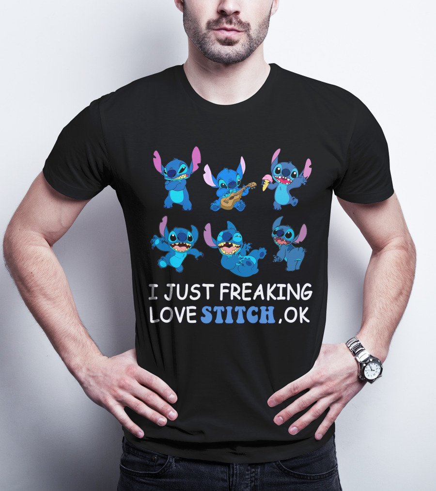 I Just Freaking Love Disney Stitch Ok T-Shirt