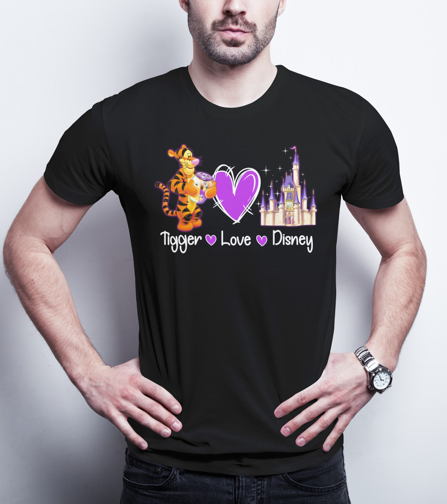 Tigger Love Disney Castle T-Shirt