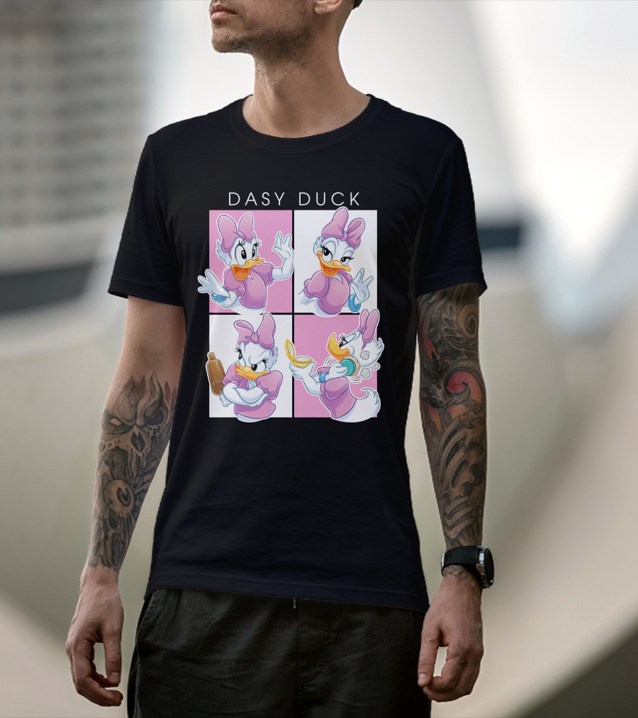 Daisy Duck Four Expressions Pink Outfit Series T-Shirt