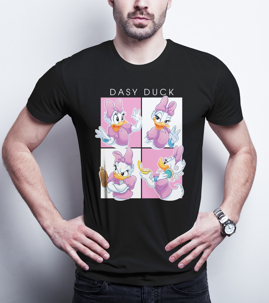 Daisy Duck Four Expressions Pink Outfit Series T-Shirt
