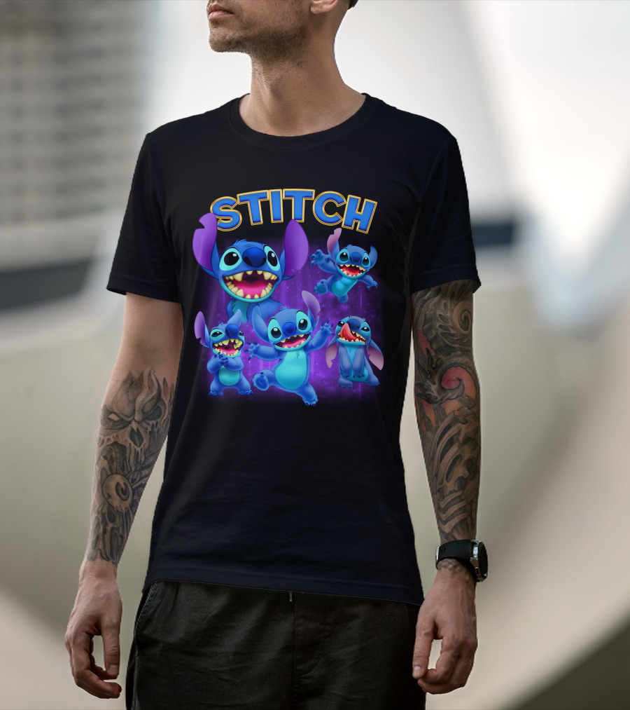 Stitch Lilo And Stitch Alien Character Expressions Collection T-Shirt