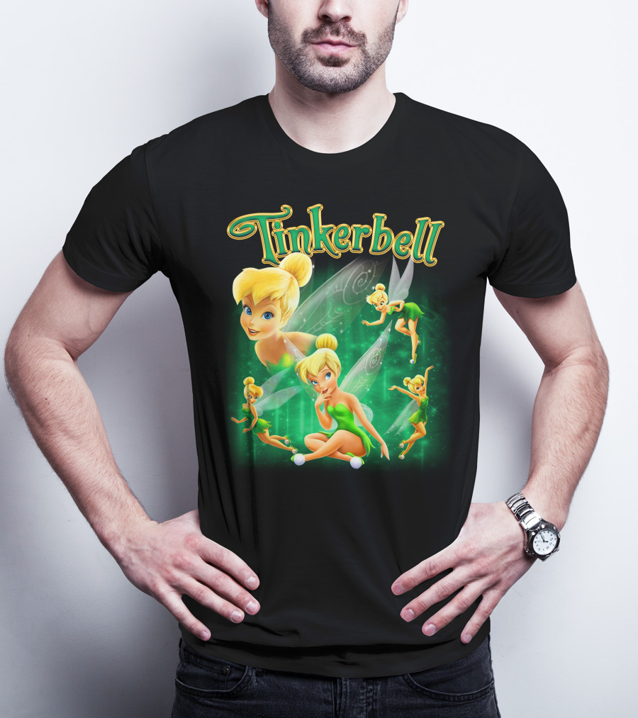 Tinkerbell Magical Green Fairy Poses And Expressions T-Shirt