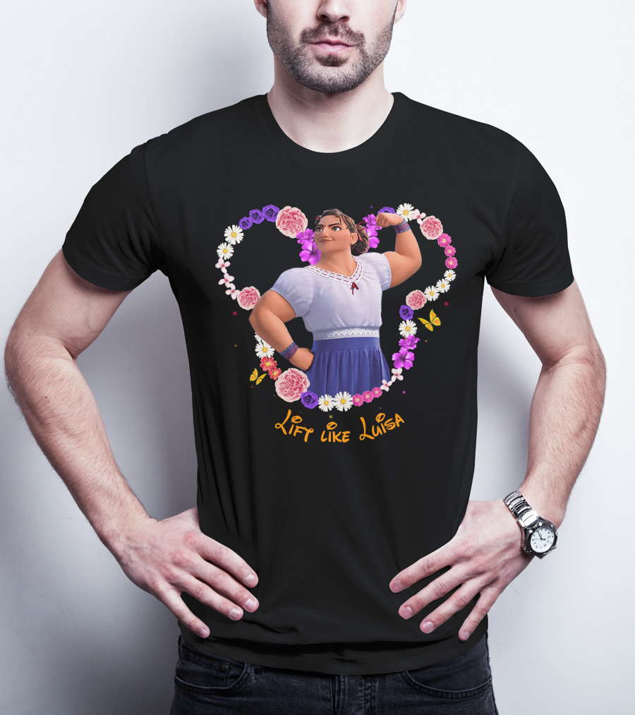 Lift Like Luisa Flowers Butterflies T-Shirt