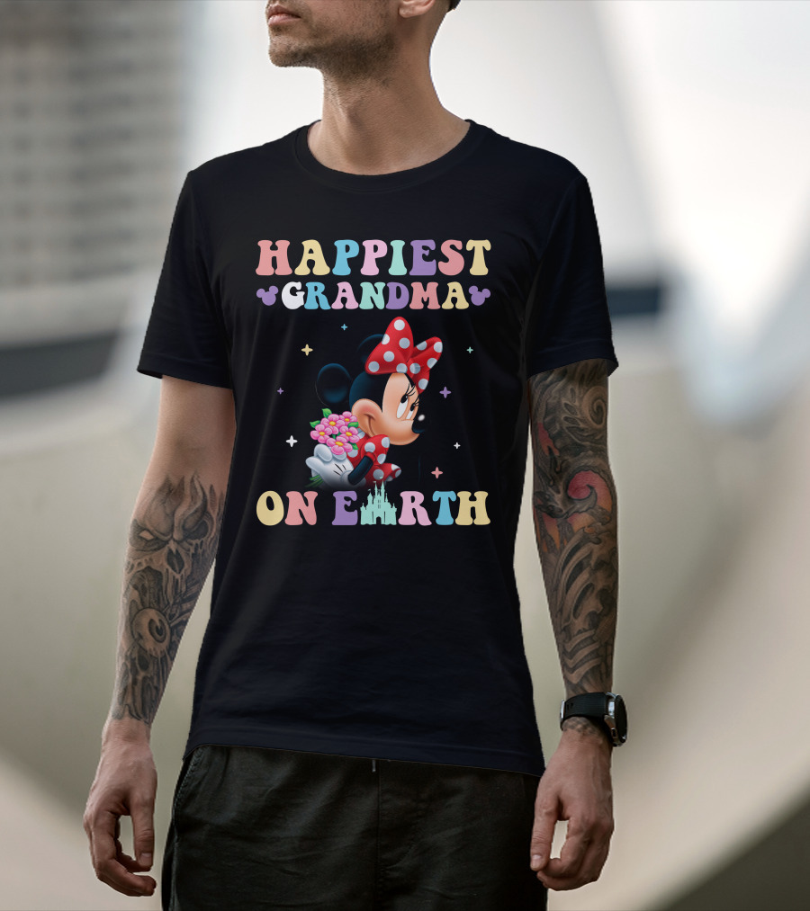 Happiest Grandma On Earth Minnie T-Shirt