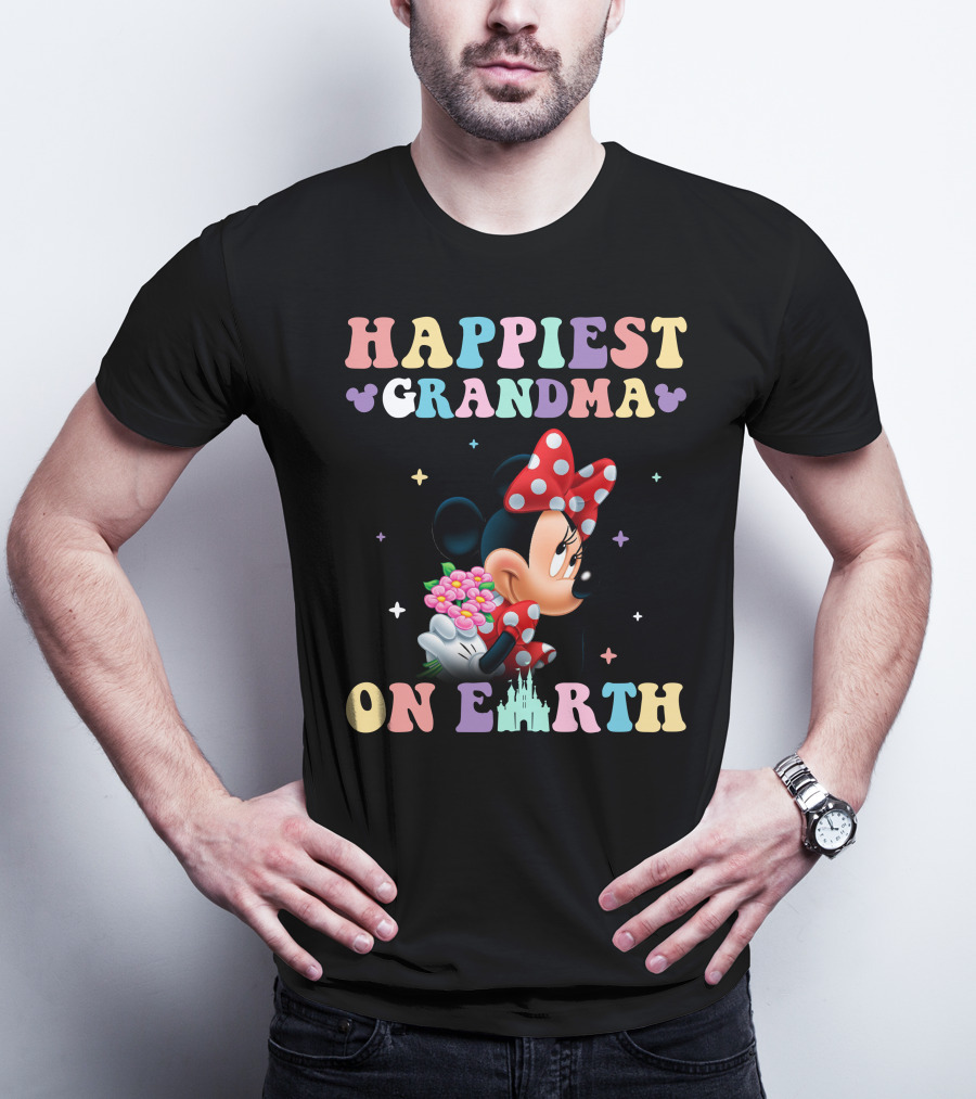 Happiest Grandma On Earth Minnie T-Shirt