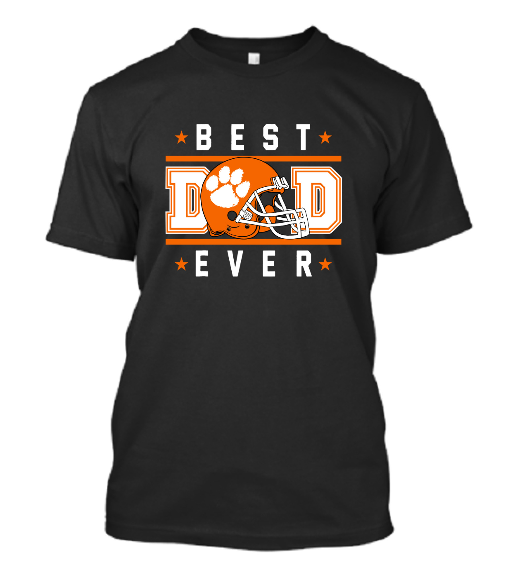 Best Dad Ever Clemson Tigers Football Helmet T-Shirt