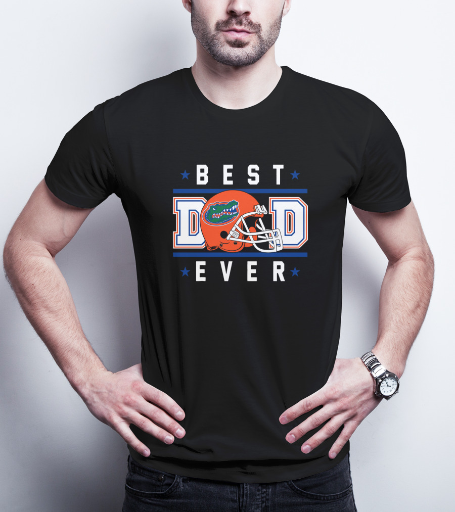 Best Dad Ever Florida Gators Football Helmet T-Shirt