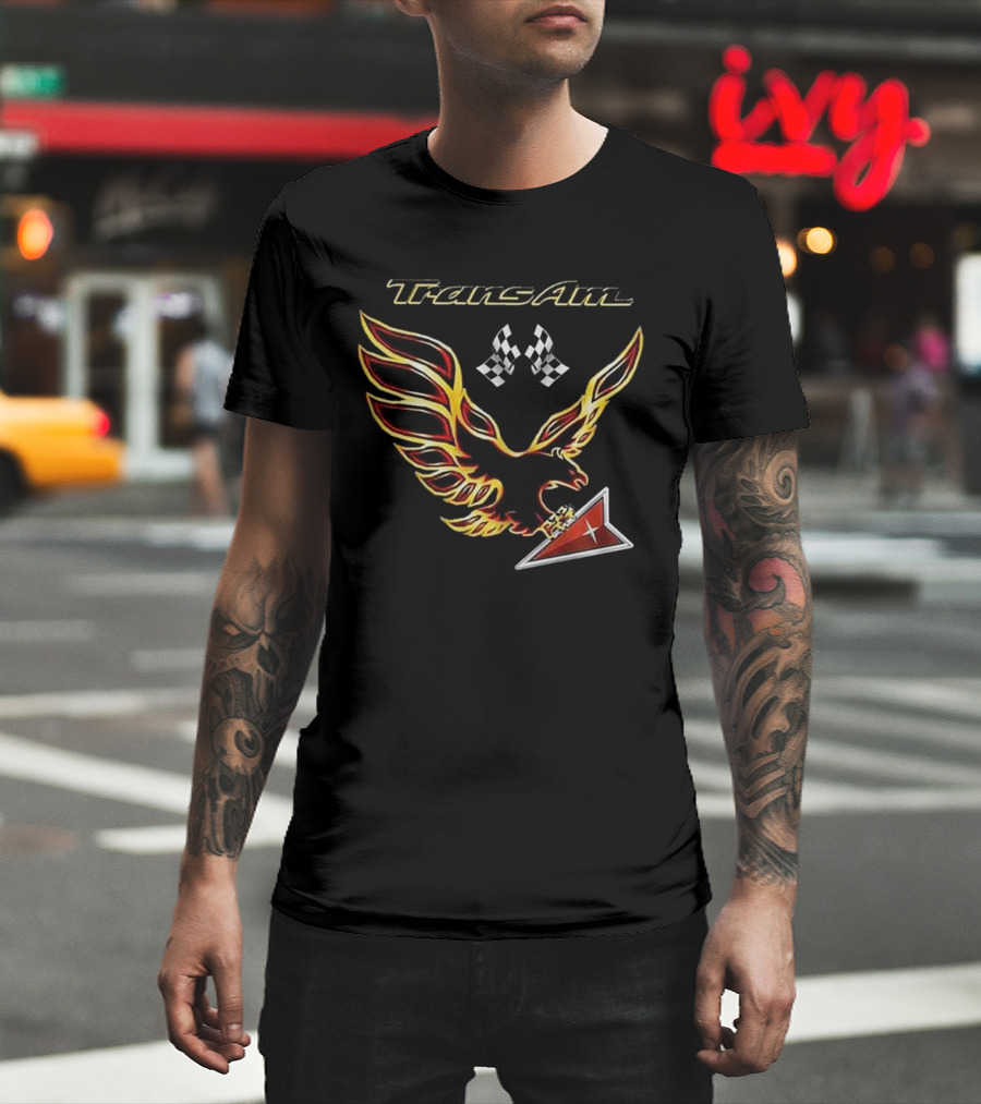 Trans Am Firebird Racing Checkered Flags T-Shirt