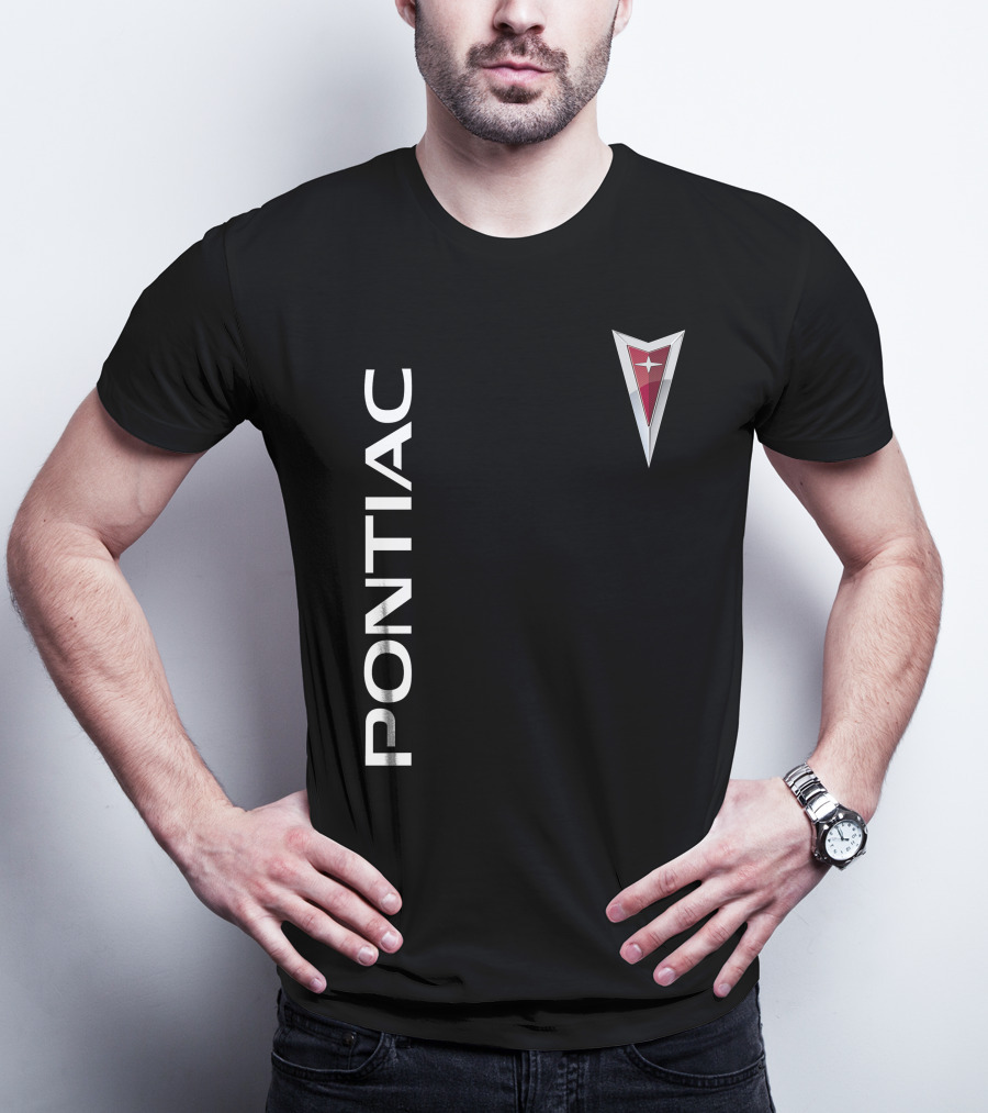 Pontiac Vertical Text With Classic Arrowhead T-Shirt