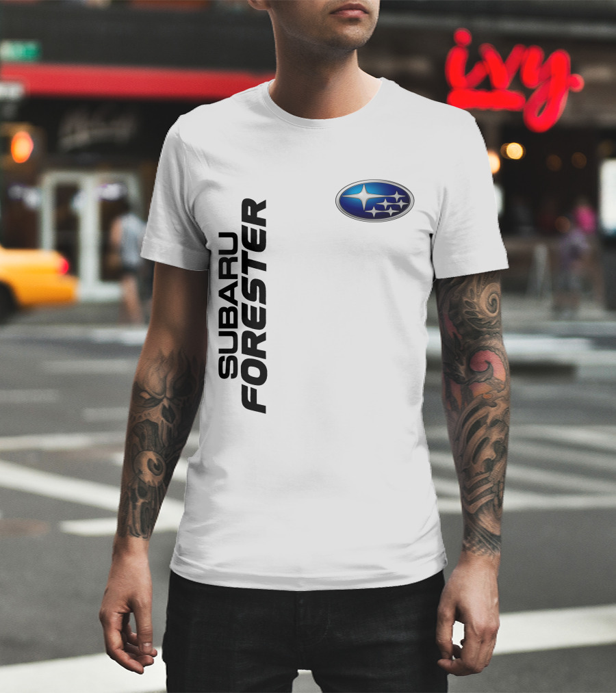 SUBARU FORESTER Logo Oval Badge T-Shirt