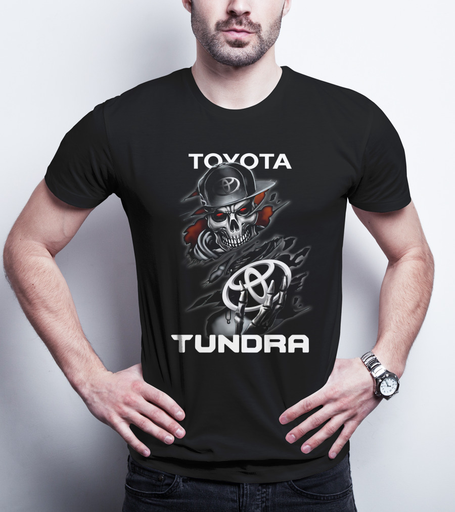 TOYOTA TUNDRA Skeleton Hoodie Emblem T-Shirt