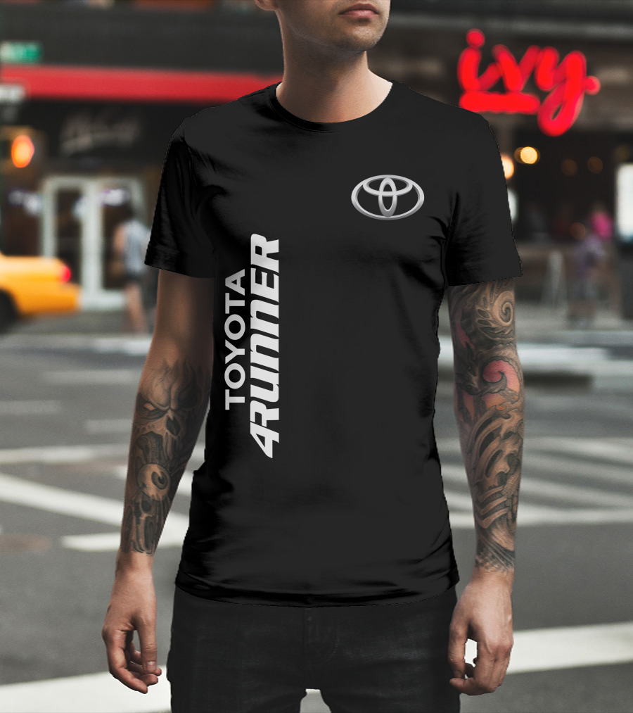 TOYOTA 4RUNNER Vertical Text With Toyota T-Shirt