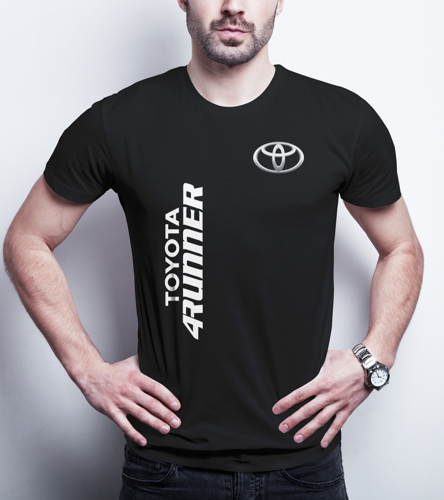 TOYOTA 4RUNNER Vertical Text With Toyota T-Shirt