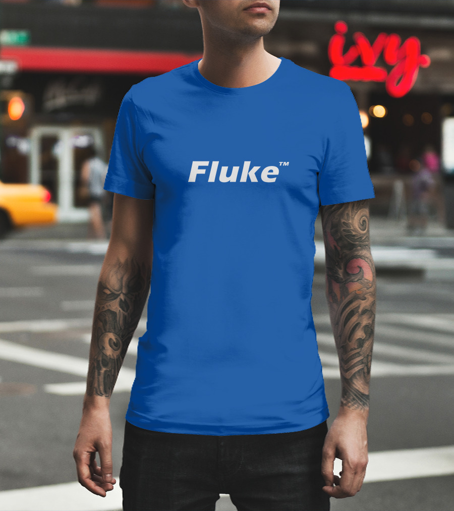 Fluke Volvo1 Blue Background T-Shirt
