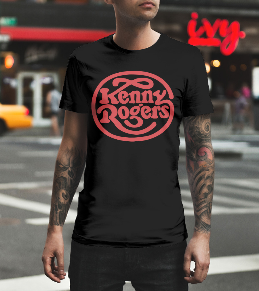 Kenny Rogers Retro Style Red T-Shirt