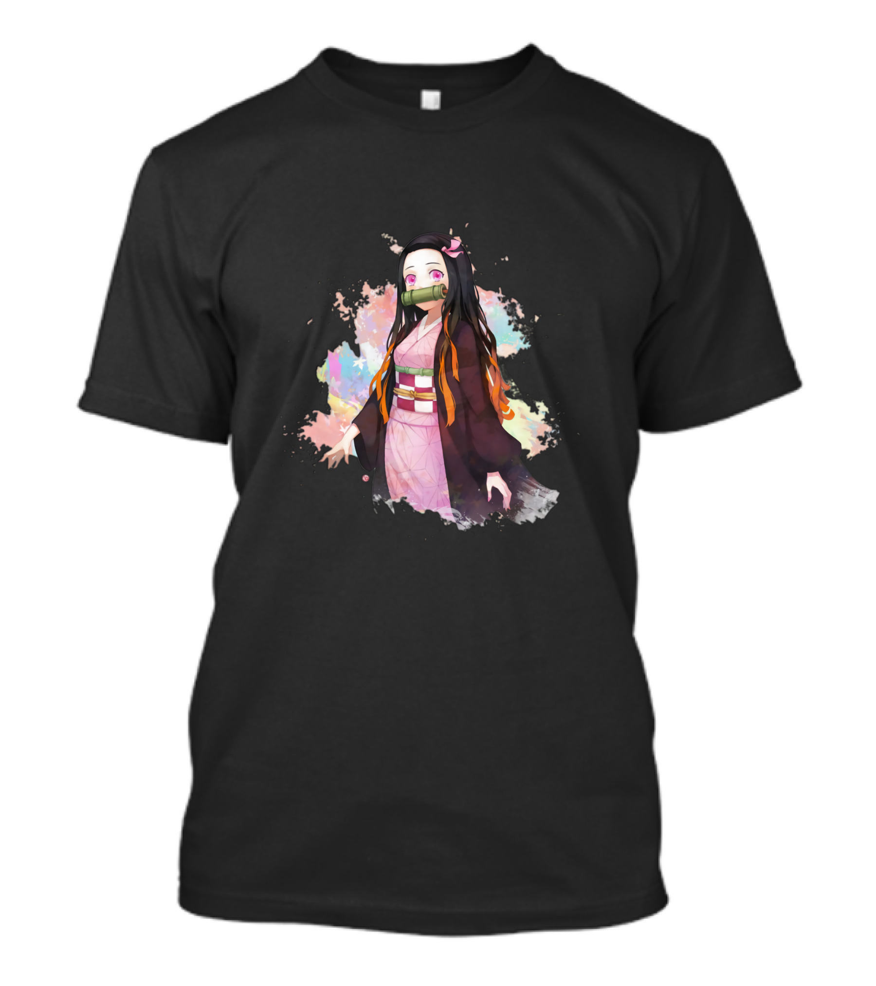 Cute Kawaii Nezuko From Demon Slayer Anime Character T-Shirt