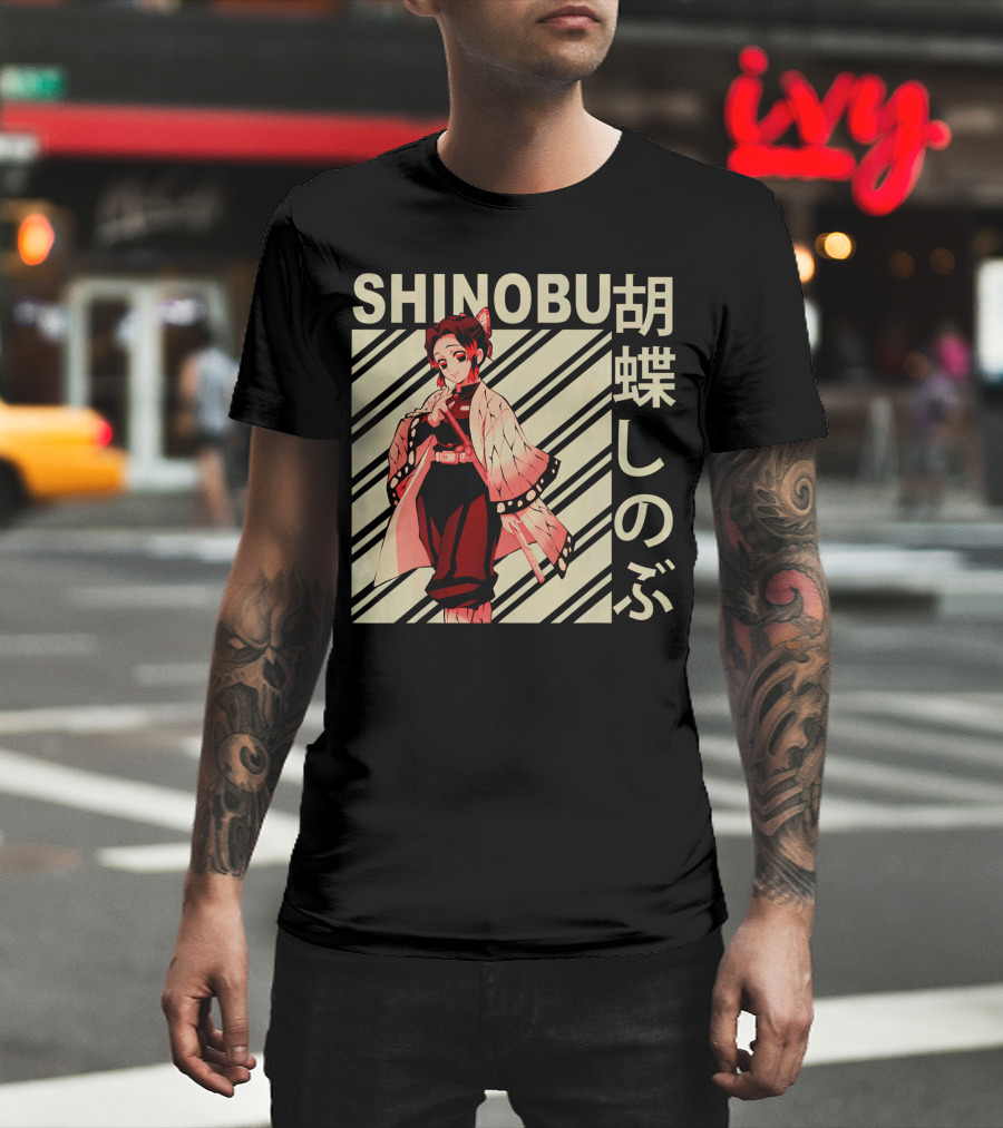 SHINOBU Kimetsu No Yaiba Demon Slayer Character T-Shirt
