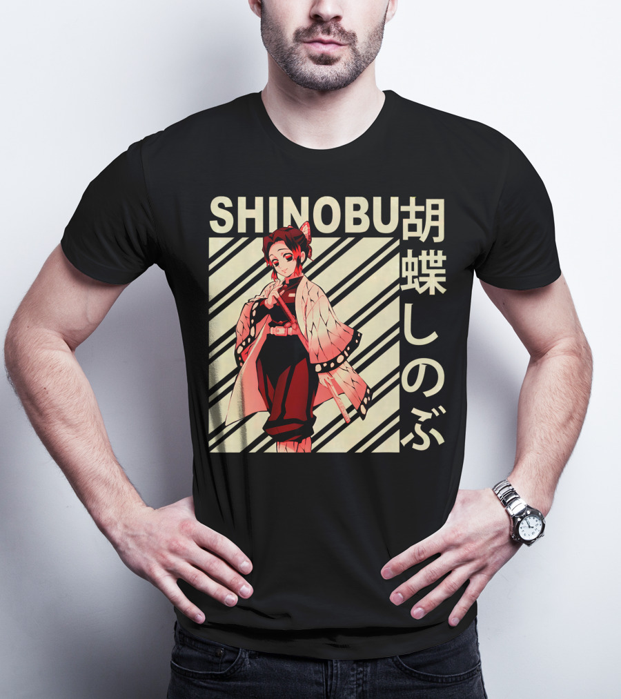SHINOBU Kimetsu No Yaiba Demon Slayer Character T-Shirt