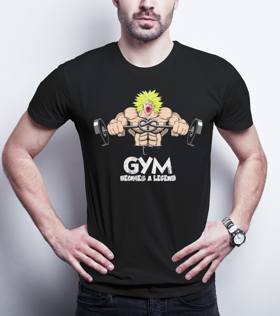 Gym Becomes A Legend Super Saiyan Lift T-Shirt