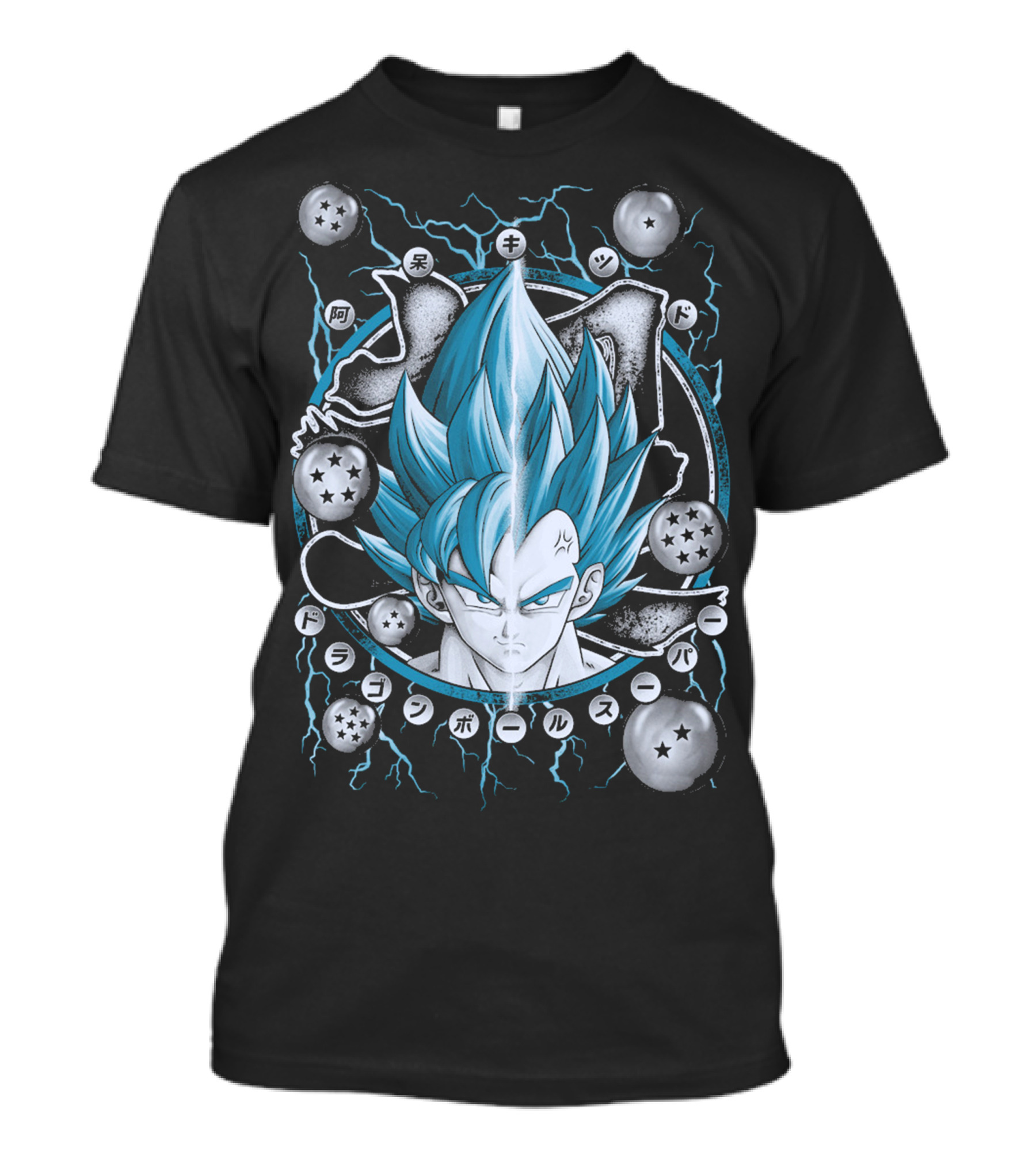 Goku X Vegeta Super Saiyan Blue Dragon Ball Z Kai Kenji T-Shirt