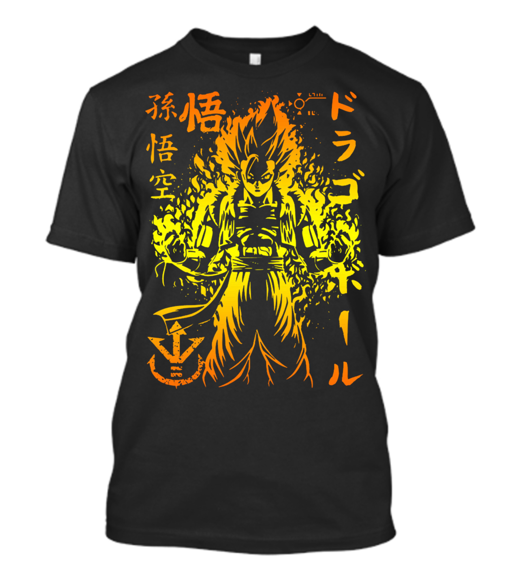 Dragon Ball Goku Super Saiyan Japanese Kanji T-Shirt