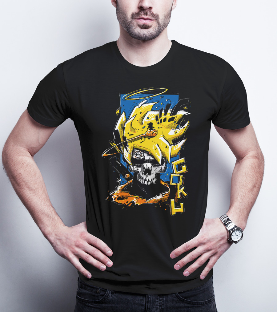 SkullGoku Super Saiyan Anime Fusion T-Shirt