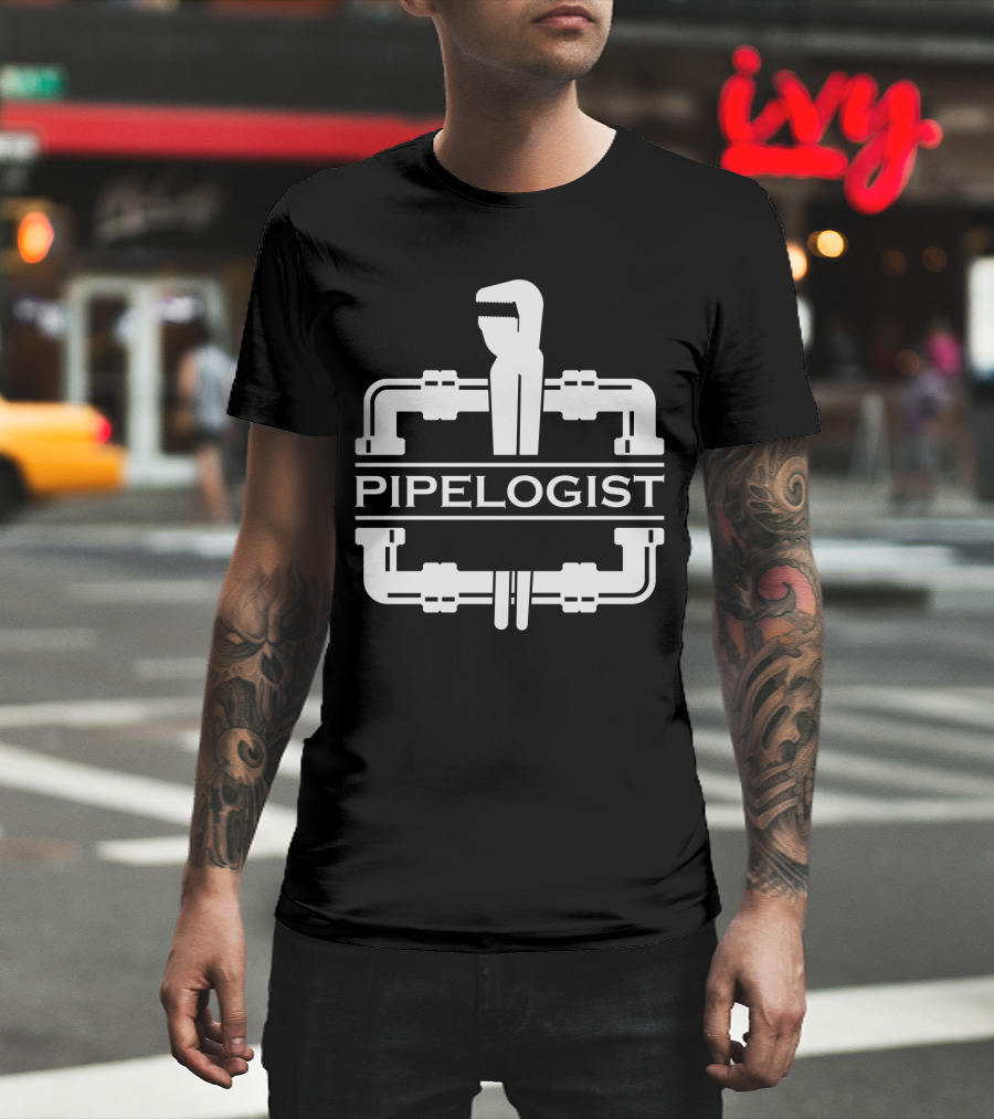 PIPELOGIST Pipe Wrench And Fittings T-Shirt