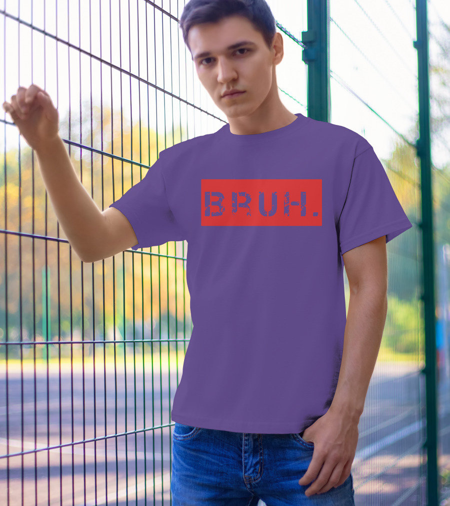 Bruh Meme Funny Saying Brother Teens Greeting T-Shirt