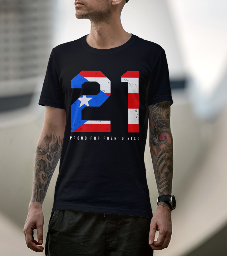21 Puerto Rico Pride Flag Colors T-Shirt