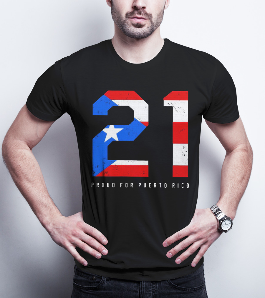 21 Puerto Rico Pride Flag Colors T-Shirt