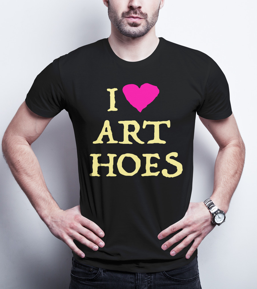 I Heart Art Hoes Pink T-Shirt