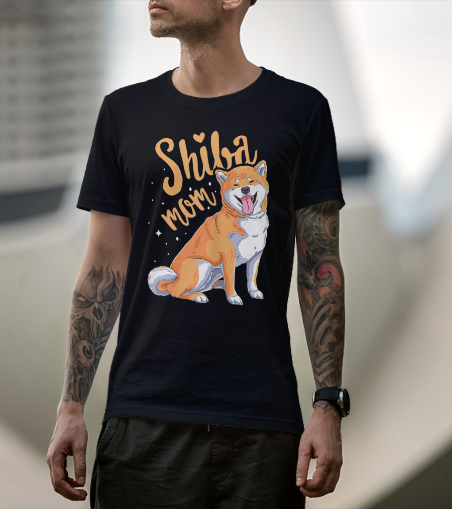 Shiba Inu Mom Funny Dog Lover For Shiba Inu Owner T-Shirt