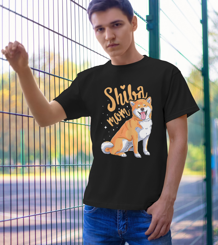 Shiba Inu Mom Funny Dog Lover For Shiba Inu Owner T-Shirt