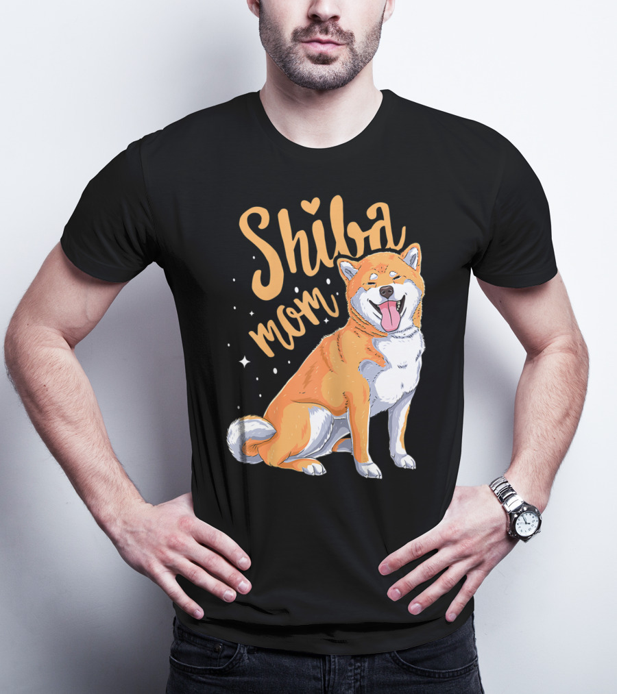 Shiba Inu Mom Funny Dog Lover For Shiba Inu Owner T-Shirt