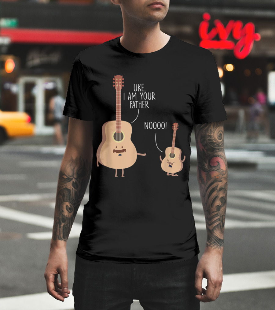 Uke I Am Your Father Ukulele Guitar NOOOO T-Shirt