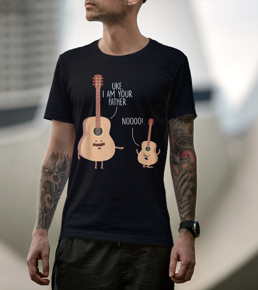 Uke I Am Your Father Ukulele Guitar NOOOO T-Shirt