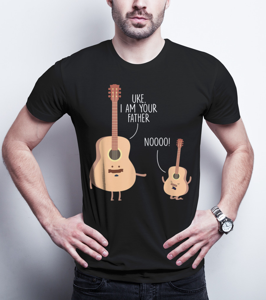 Uke I Am Your Father Ukulele Guitar NOOOO T-Shirt