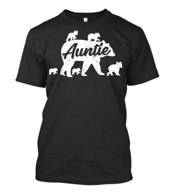 Vintage Auntie Bear With Five Cubs T-Shirt