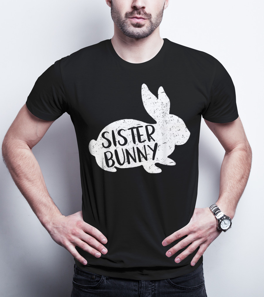Sister Bunny Cute Matching Family Easter Rabbit T-Shirt